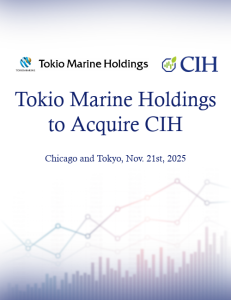 Tokio Marine Holdings to Acquire Commodity & Ingredient Hedging - CIH